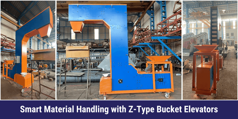 Compact Z-Type bucket conveyor for efficient handling